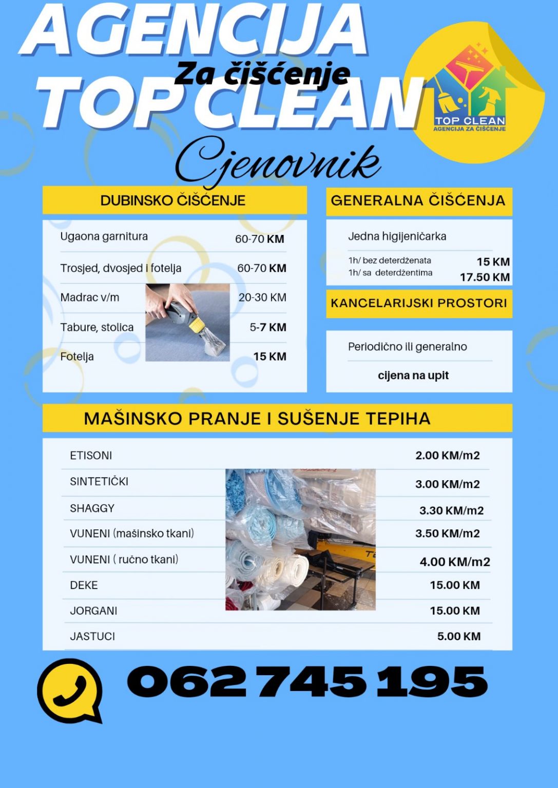 Cjenovnik – Top Clean